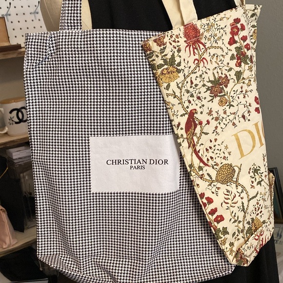 unbranded | Bags | Dior Tiger Tote Or Houndstooth Tote With Handles 4 X ...